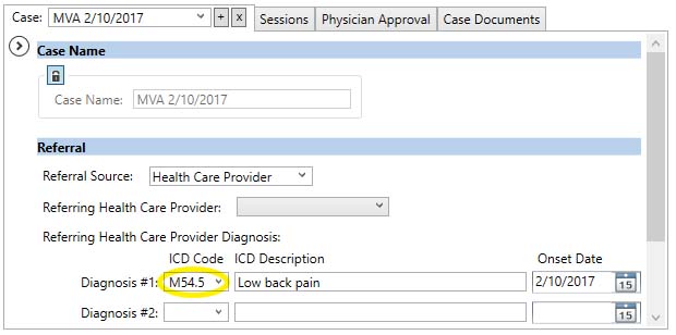 How to add diagnostic codes provided by a referring Health Care Provider